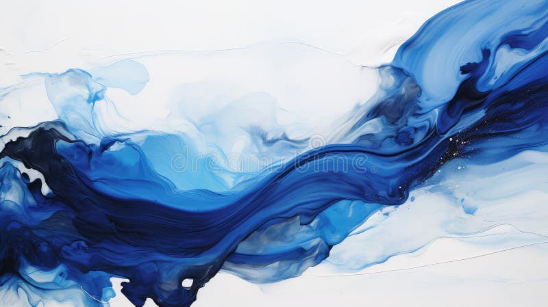 Swirls Blue White and Black Stock Illustration - Illustration of nature ...