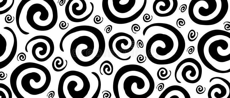 Swirls in Cartoon Comic Style. Twisted Goth Pattern Background. Goth ...