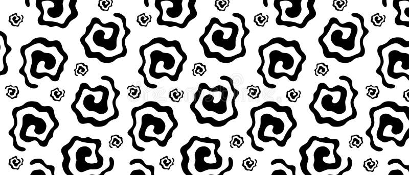 Swirls in Cartoon Comic Style. Twisted Goth Pattern Background. Goth ...