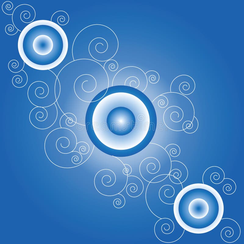 Swirls Circles Concept Abstract Background Stock Vector - Illustration ...
