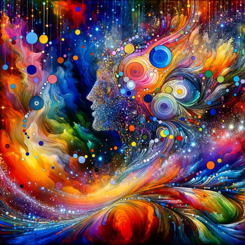 "Swirling Colours," (Gen, a.I.) Stock Illustration - Illustration of ...