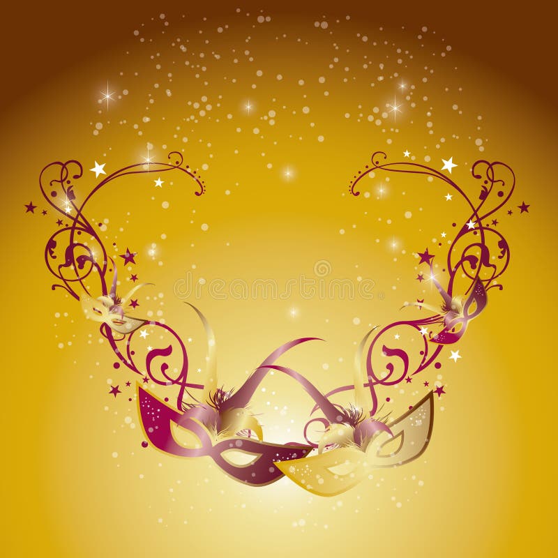 Swirls and masks 2 stock vector. Illustration of graphic - 48732069