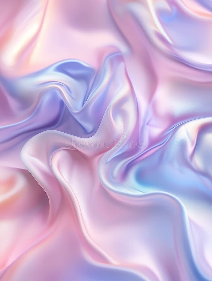 Swirls of Pastel Tones Create a Dreamlike Pearlescent Pattern on Smooth ...