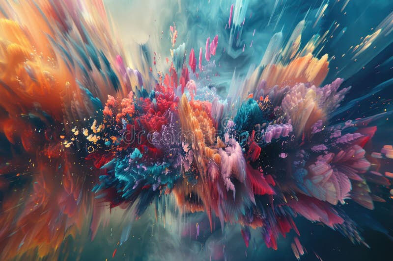 Swirls of Vivid Colors Intertwining in a Mesmerizing Dance, Creating a ...