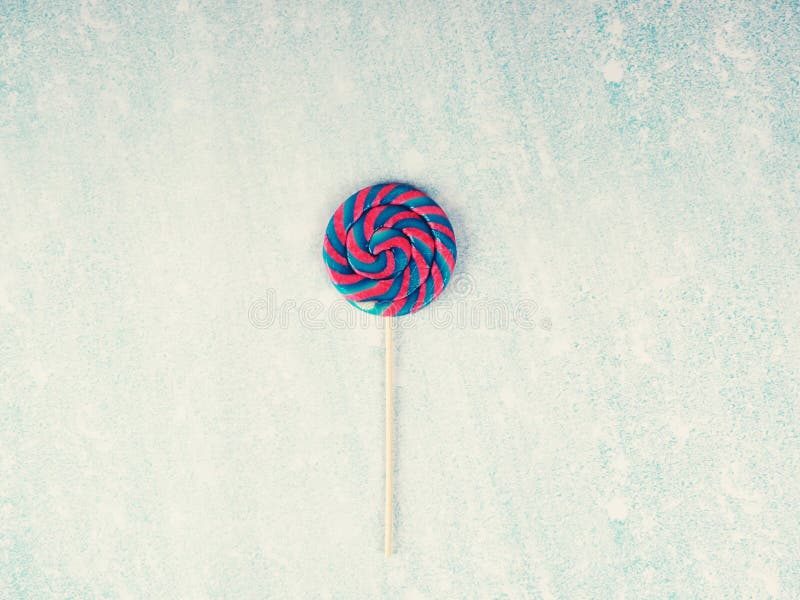 Swirly Colorful Lollipop Candy with a Nice Color Combination. Stock ...