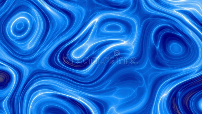 Swirly Doodle Background in Blue and Widescreen Stock Illustration ...
