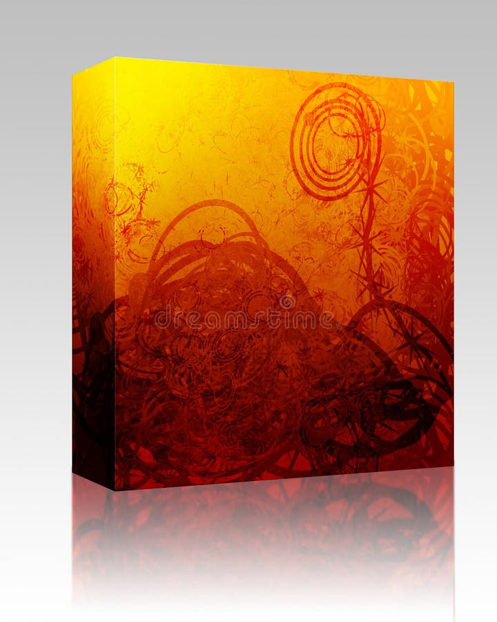 Swirly grunge box package stock illustration. Illustration of ...