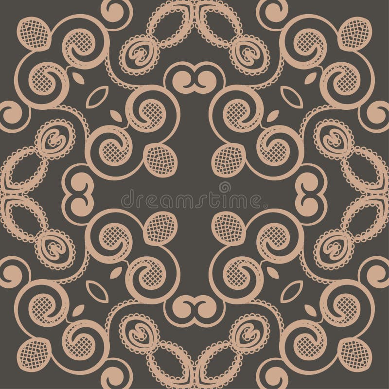 Swirly seamless pattern stock vector. Illustration of graceful - 90643243
