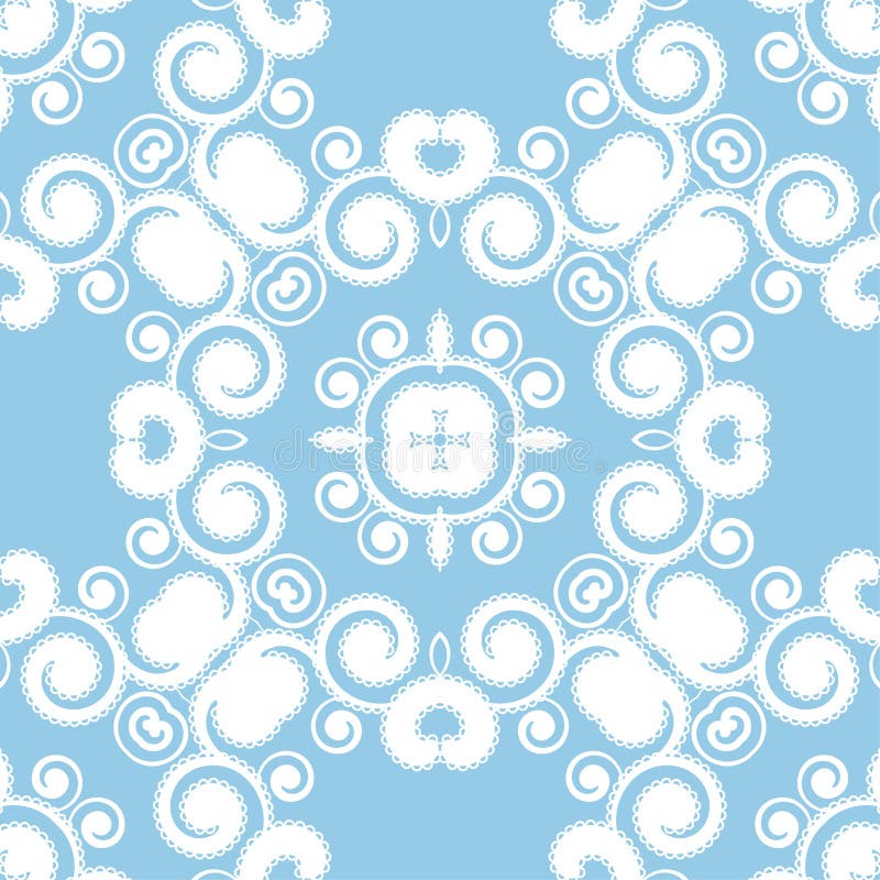 Swirly seamless pattern stock vector. Illustration of create - 90836955