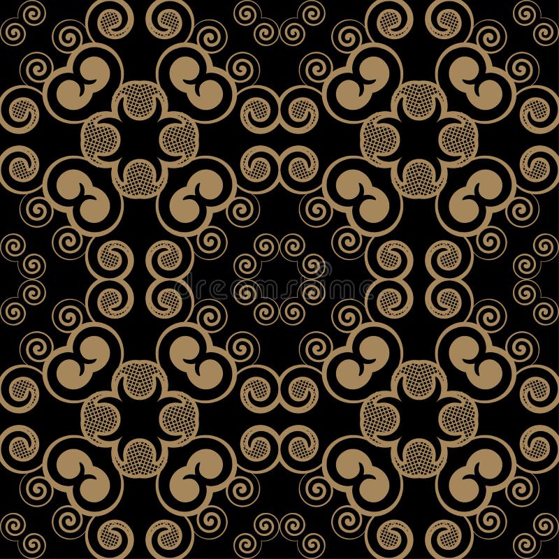 Swirly seamless pattern stock vector. Illustration of curly - 92248149