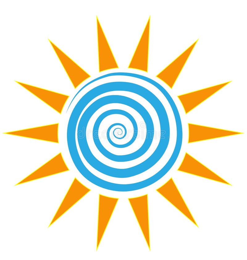 Swirly sun vector abstract stock vector. Illustration of energy - 119366706