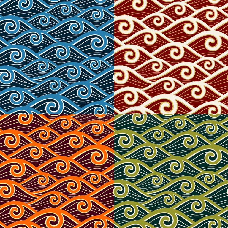 Color Scheme Wave Pattern Stock Illustrations – 4,673 Color Scheme Wave ...
