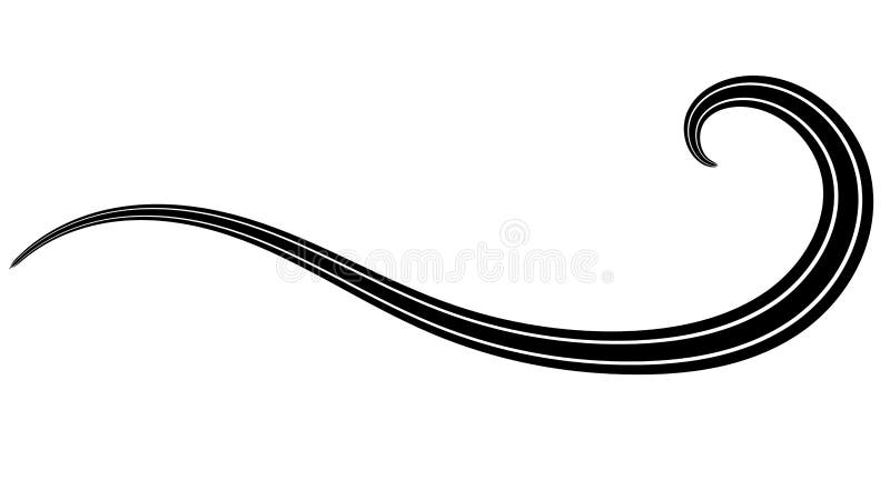 Swish Curve Line Swoosh Vector Shape Swirl Like Patterns Wave Stock ...