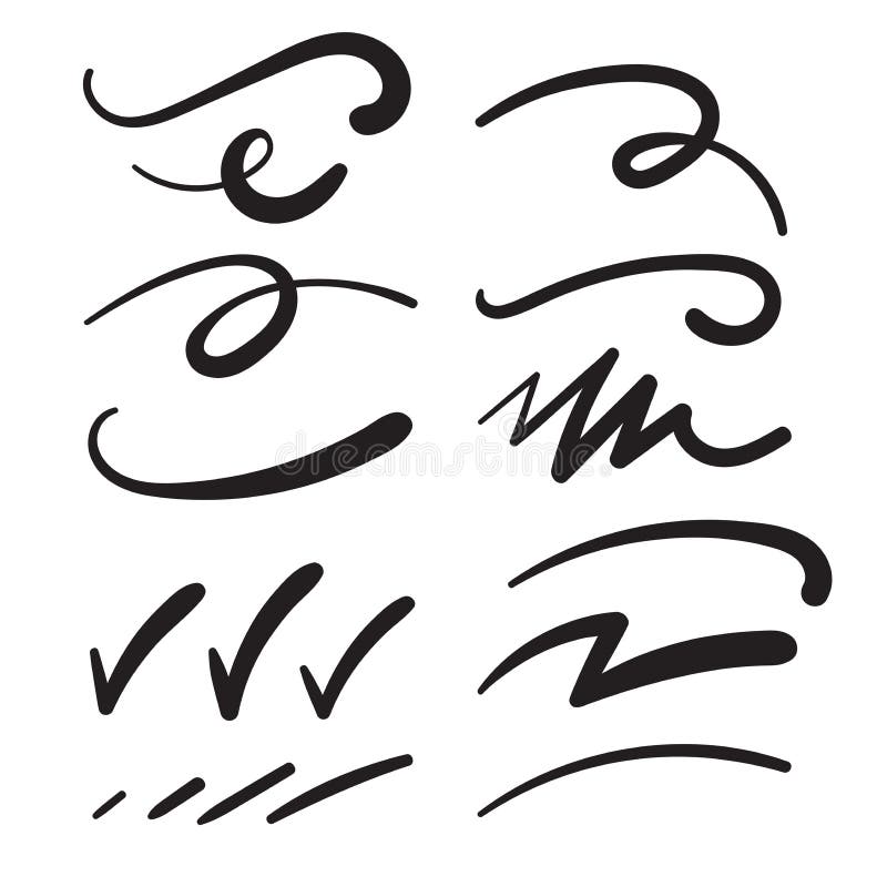 Emphasis Scribbles Stock Illustrations – 24 Emphasis Scribbles Stock ...
