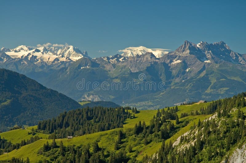 Swiss Alpine Landscape stock photo. Image of glacier, trek - 5844210