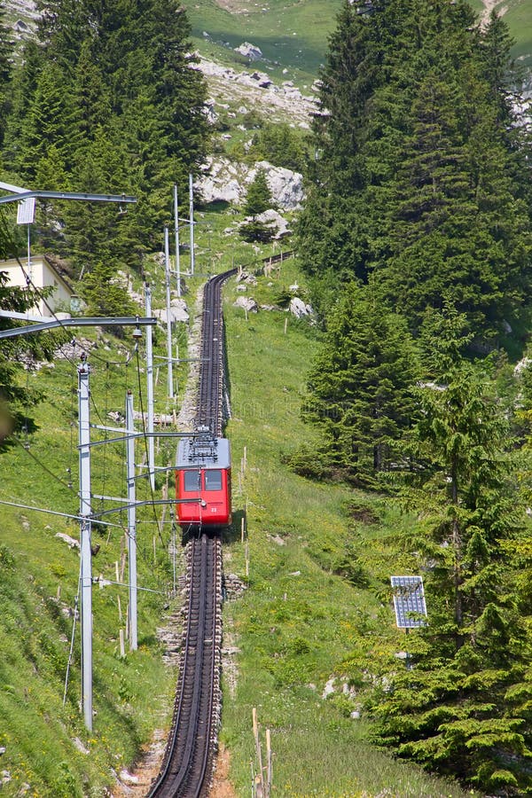 Swiss alpine railway stock photo. Image of blue, high - 37120100
