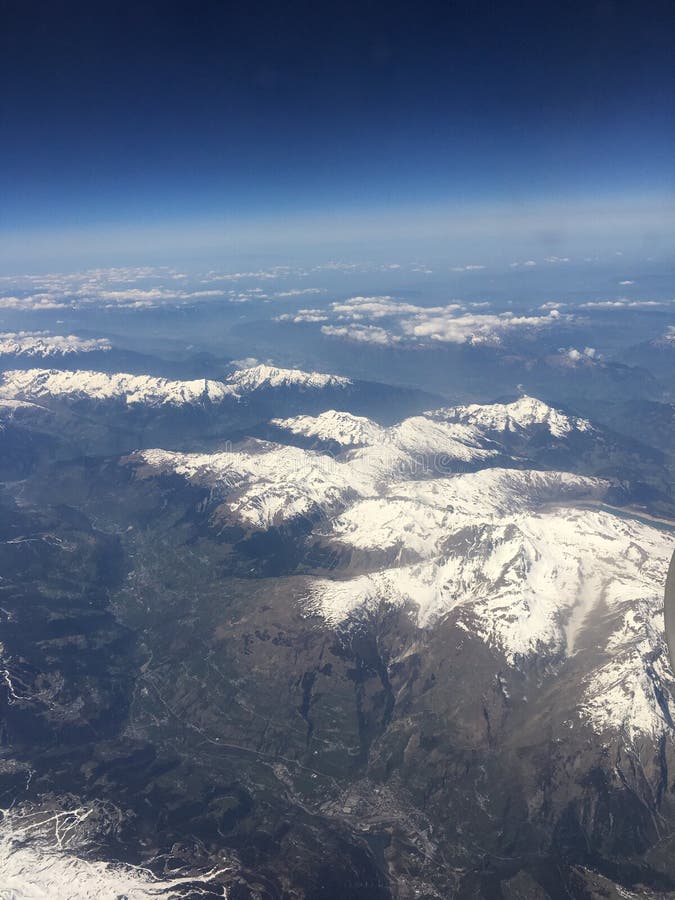 The swiss alps from above stock image. Image of high - 96608681