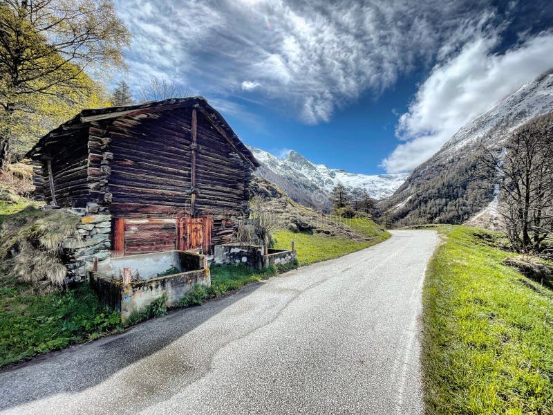 Swiss alps scenery stock image. Image of scenery, alps - 255913837