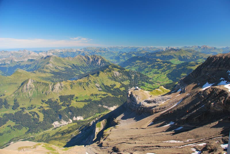 Swiss alps in summer stock image. Image of european, climate - 54597557