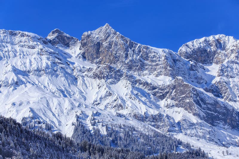 Swiss Alps - View from Engelberg Stock Image - Image of mountain ...