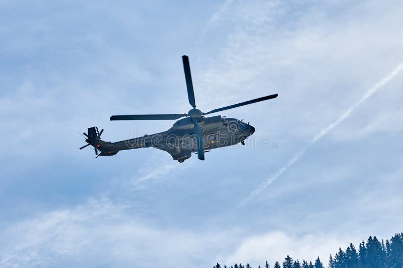 Swiss Army Eurocopter Super Puma Editorial Photography - Image of ...
