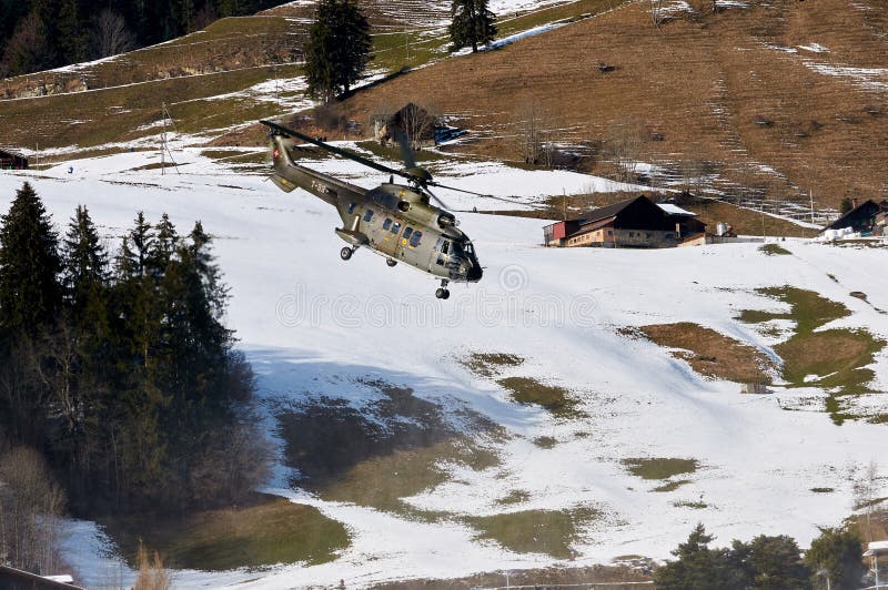 Swiss Army Eurocopter Super Puma Editorial Stock Image - Image of army ...