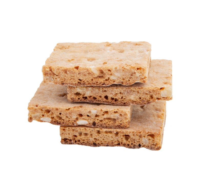 Swiss Basil Gingerbread Cookies Isolated on the White Stock Photo ...