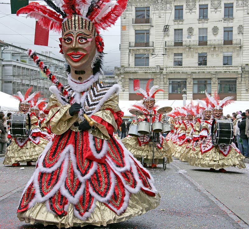 Swiss Carnival 14 editorial stock image. Image of pass - 2008639