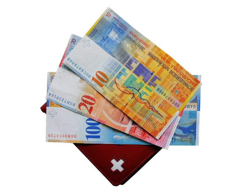 Swiss cash and wallet stock photo. Image of banknotes - 17698406