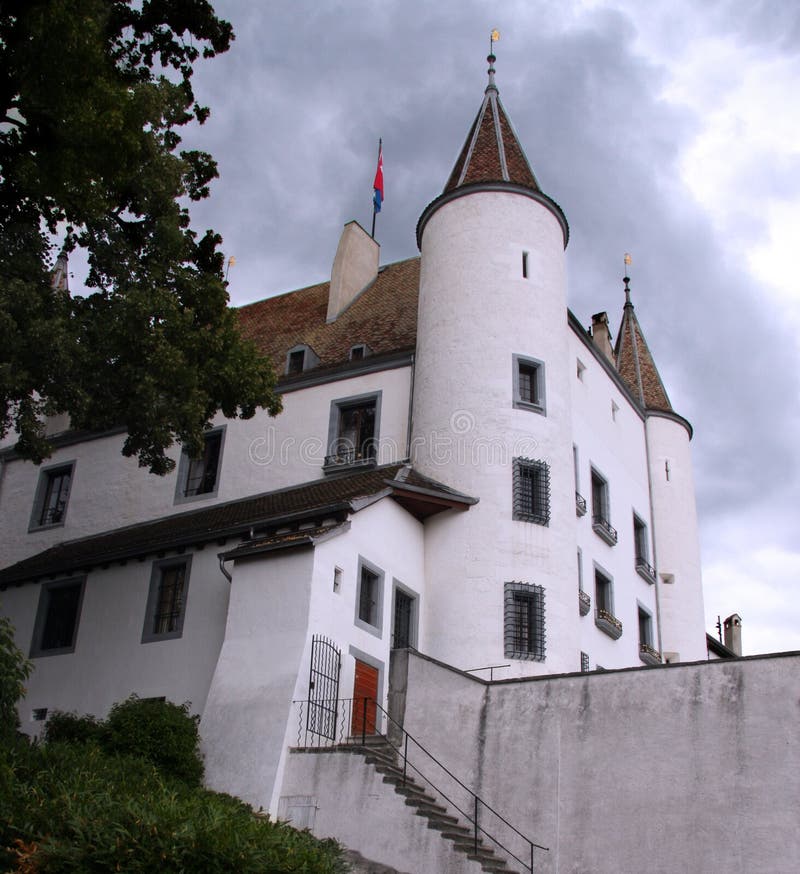 Swiss castle stock photo. Image of tourets, switzerland - 11216890