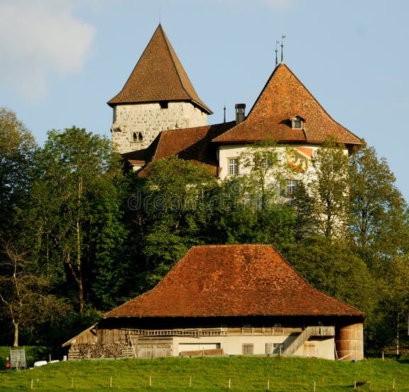 Swiss Castle stock image. Image of palace, fortress, agriculture - 15849547