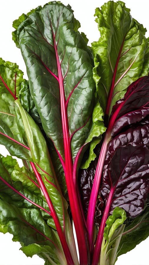 Swiss Chard Isolated on White Ai Generated Stock Illustration ...