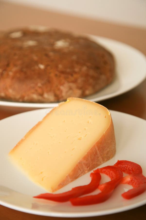 Bread and Swiss cheese stock image. Image of dairy, fiber - 22374155