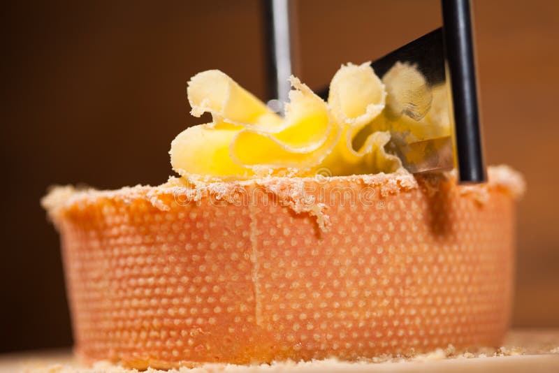 Swiss Cheese with Girolle Knife Stock Image - Image of monk, fresh ...