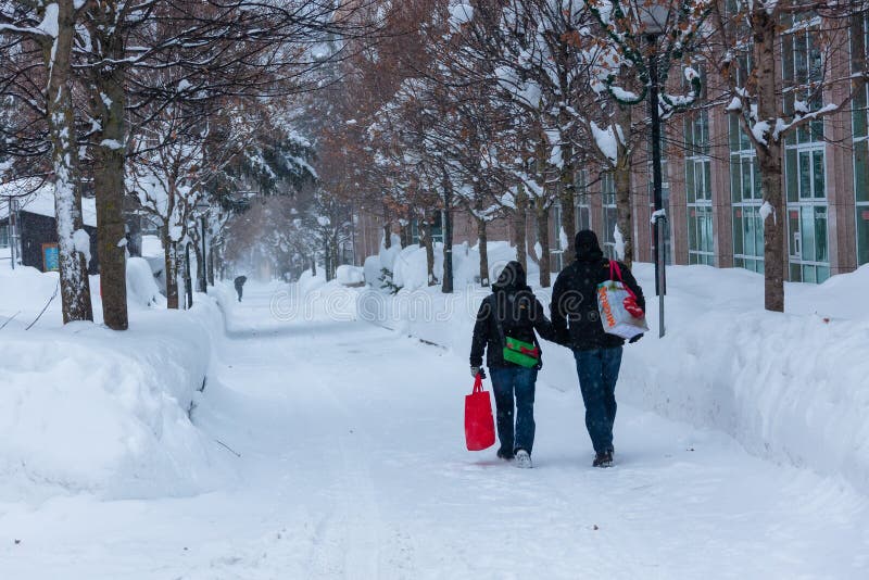 Swiss Cold Snow Winter Streetscape Stock Image - Image of frozen, cold ...
