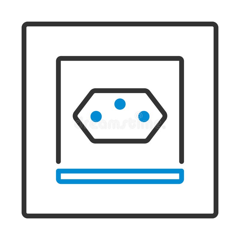 Power Outlet Editable Stroke Switzerland Stock Illustrations – 6 Power ...