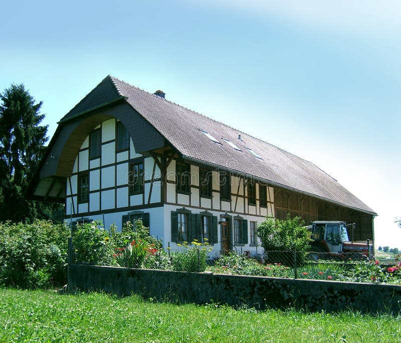Swiss farm house stock image. Image of farmhouse, home - 814217