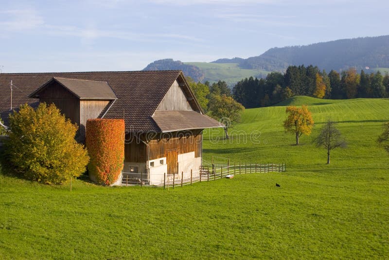 Swiss farm house stock image. Image of farmhouse, home - 814217
