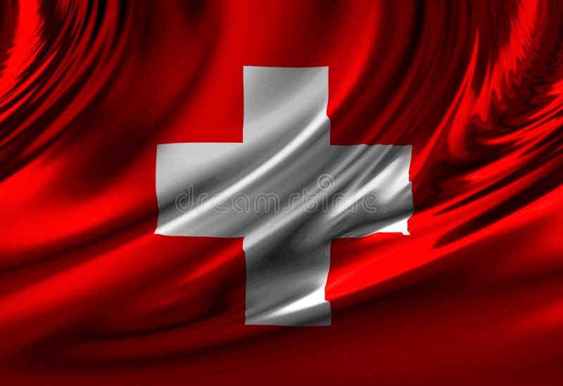 Swiss flag stock illustration. Illustration of switzerland - 5026387