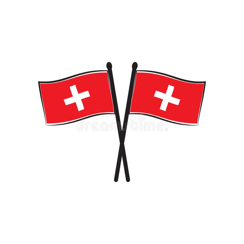 Swiss flag icon stock vector. Illustration of swiss - 282931986