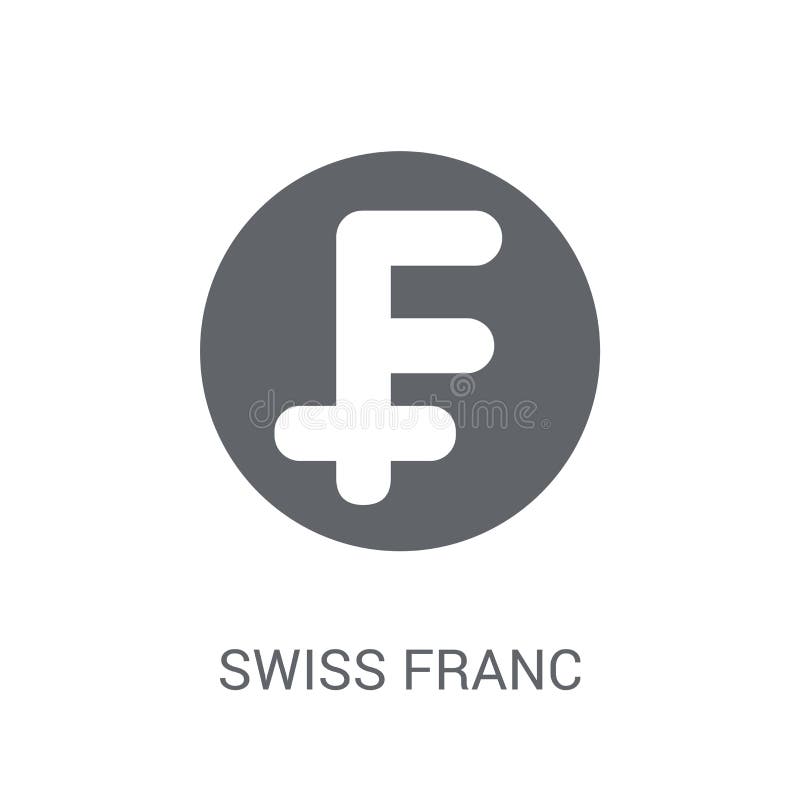 Swiss Franc Icon. Trendy Swiss Franc Logo Concept on White Background ...