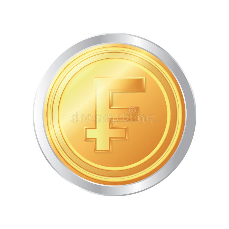 Swiss Franc. Vector Illustration Decorative Design Stock Illustration ...