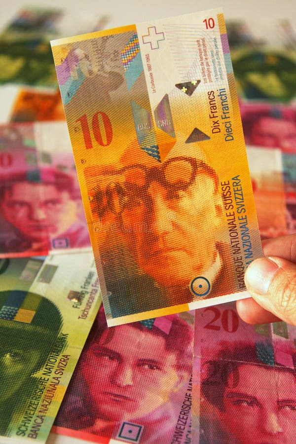 Swiss francs close up stock image. Image of credit, economic - 15148723
