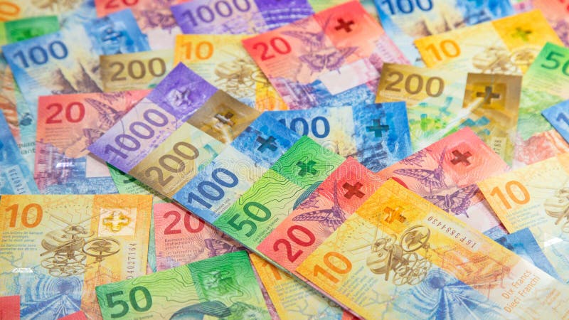 Swiss francs stock image. Image of payment, fortune - 213219995