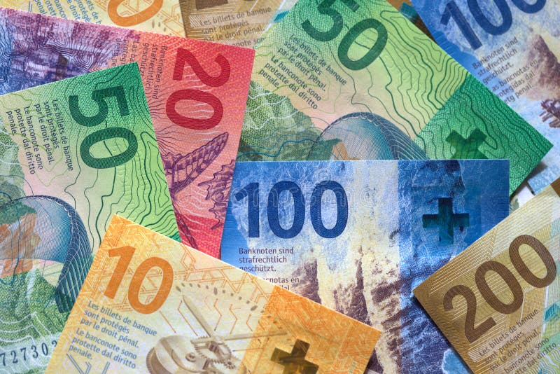 Swiss francs stock image. Image of economy, note, national - 245150227