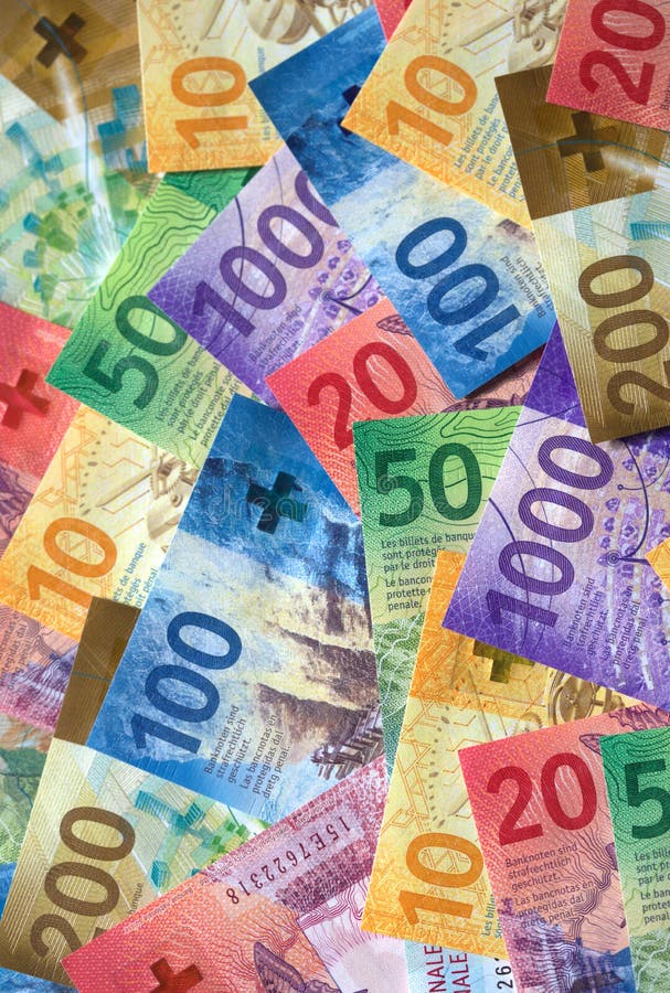Swiss francs stock photo. Image of monetary, currency - 245150272