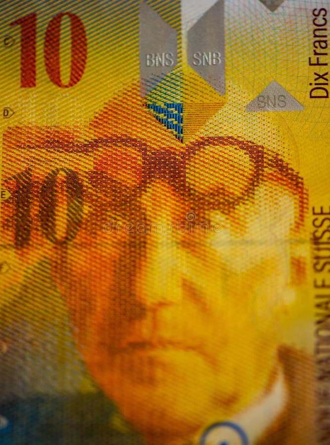 Swiss frank stock photo. Image of europe, pink, money - 35899220