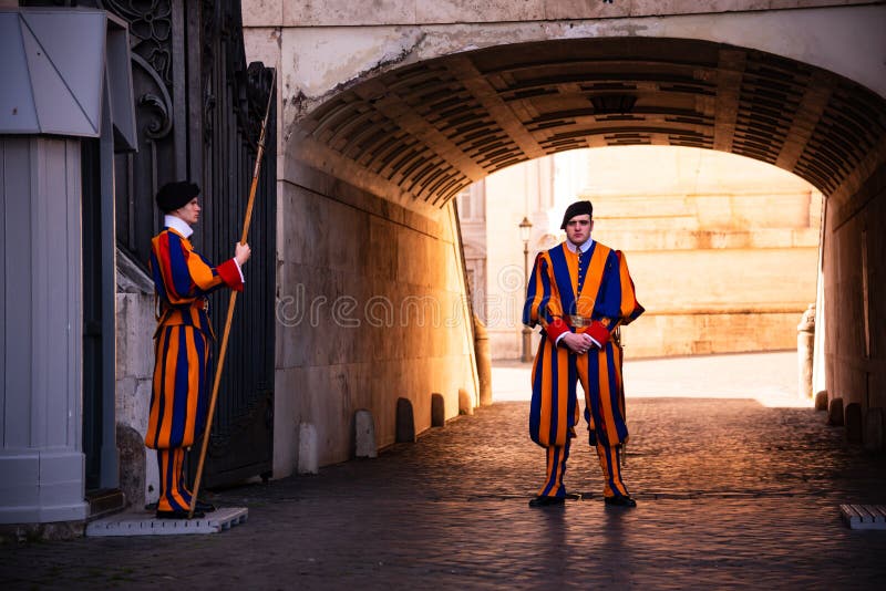 01-24-25, Swiss Guard at Vatican in Rome, Italy Editorial Photography ...