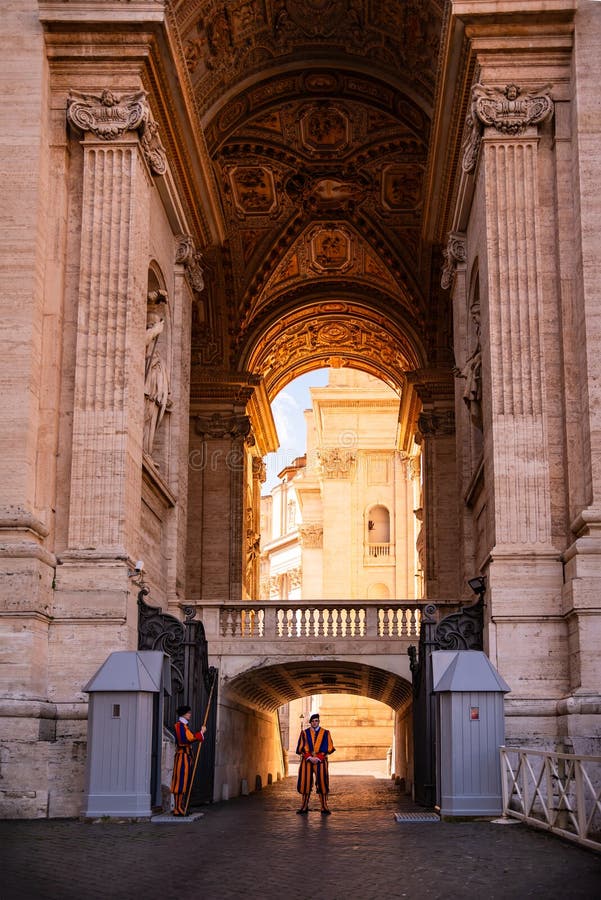 01-24-25, Swiss Guard at Vatican in Rome, Italy Editorial Image - Image ...