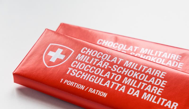 Swiss Military Chocolate, Close Up Editorial Photography - Image of ...